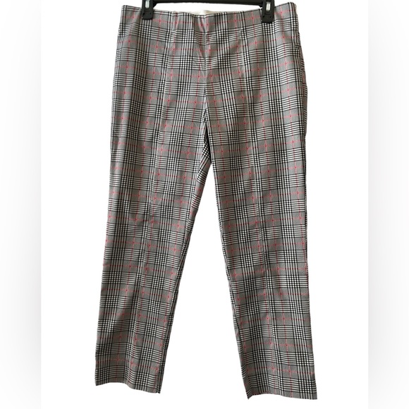 P.CiLL | Pants & Jumpsuits | Pcill Capri Pants Blackredwhite Checkered ...
